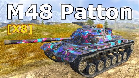 M Patton Kills K Dmg Wot Blitz Youtube