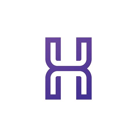 Elemento De Plantilla De Vector De Logotipo De Letra H Vector Premium