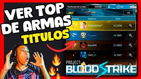 CÓMO SABER EL TOP de TÍTULOS DE LAS ARMAS EN BLOOD STRIKE iOhMen