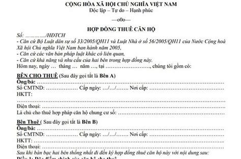 Top 10 mẫu hợp đồng cho thuê nhà làm văn phòng mới nhất