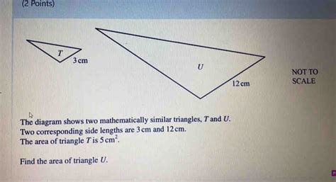 Solved Points Not To Scale The Diagram Shows Two Mathematically