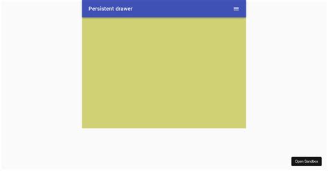 Material Drawer Forked Codesandbox