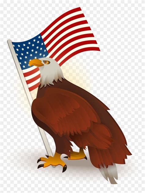 Bald Eagle Flag Of The United States Clip Art Aguila De Estados