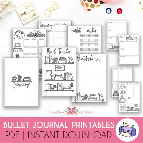 January 2022 Bullet Journal Setup Masha Plans