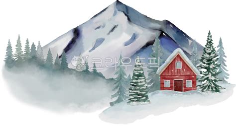 겨울 배경 일러스트로 눈 내리는 풍경 그려보기 Click now for winter themed illustrations