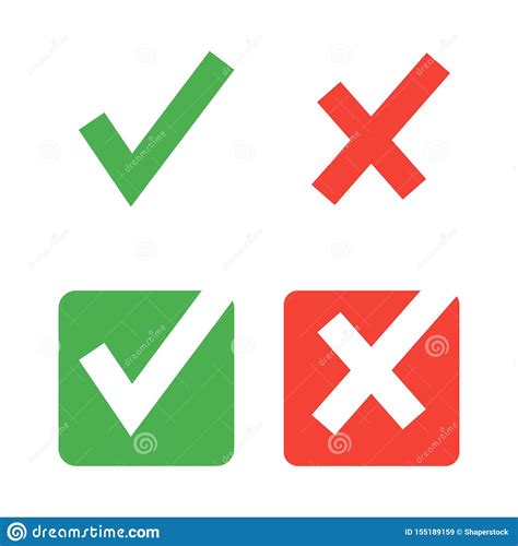 Iconos Planos De La Marca De Verificaci N Del Vector Para La Web Y Los