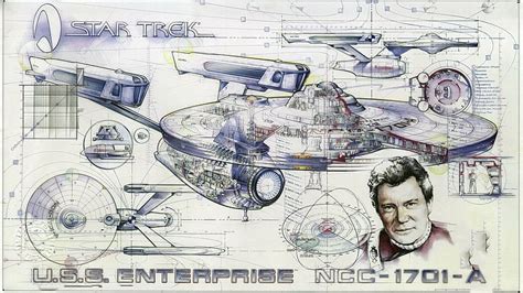 HD Wallpaper USS Enterprise NCC 1701 A Plan Star Trek U S S