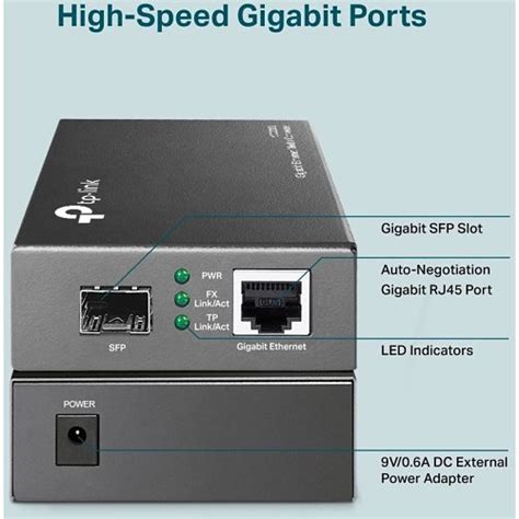 Tp Link Tl Mc L Gigabit Ethernet Media Converter