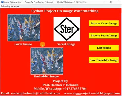 image watermarking using python project with source code final year project ~ engineering projects