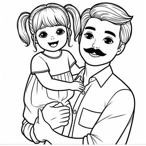 Desenhos De Pai E Filha Para Colorir Pintar E Imprimir Colorironline
