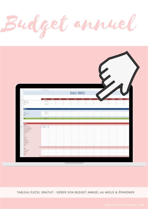 Gérer son budget avec un tableau excel astuces en pdf Merry Organise