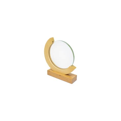 Trophée en bois verre rond Objet personnalisé FOR c PUB