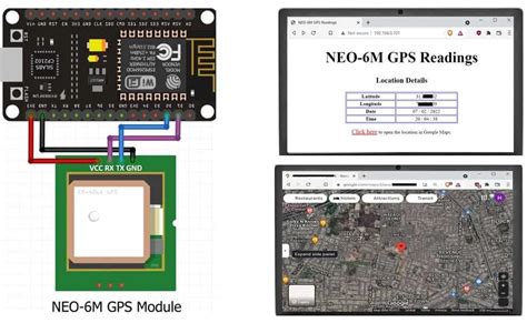 Gps Module Interfacing With Nodemcu Esp8266 Showing The 55 Off