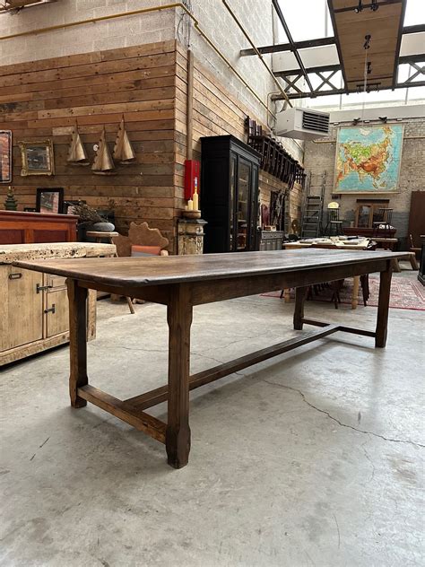 Grande table de ferme ancienne en chêne Nord Factory