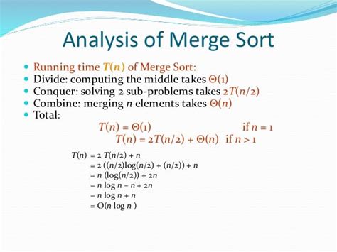 data structure and algorithms merge sort