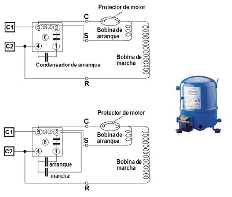 Diagrama Eléctrico De Compresor Trifasico Moler Detección