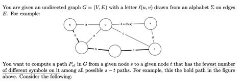 solved you are given an undirected graph g v e with a