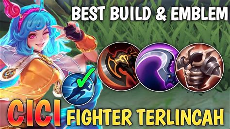 GAMEPLAY CICI TERBARU CICI BEST BUILD EMBLEM TERSAKIT 2024 CICI
