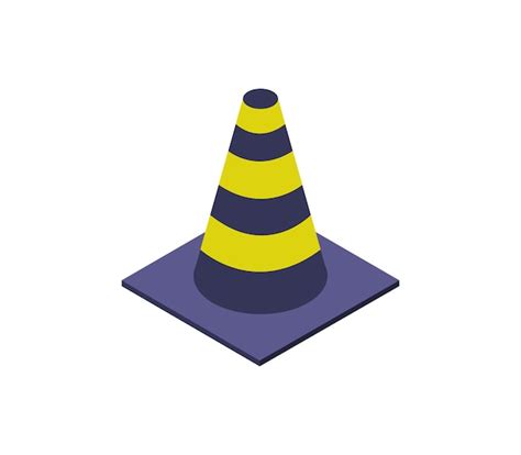 Premium Vector Isometric Traffic Cone
