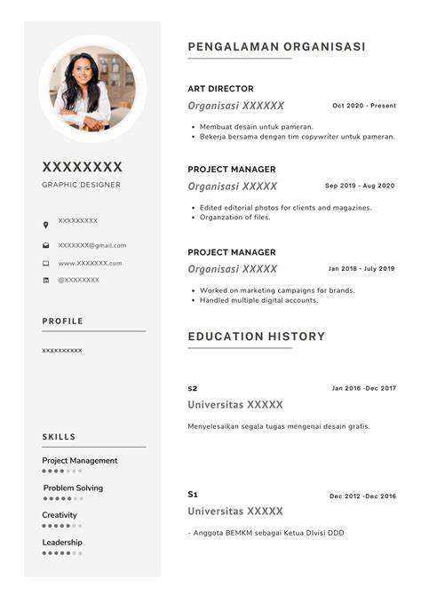 Contoh Cv Untuk Pemula Kerjaku IMAGESEE