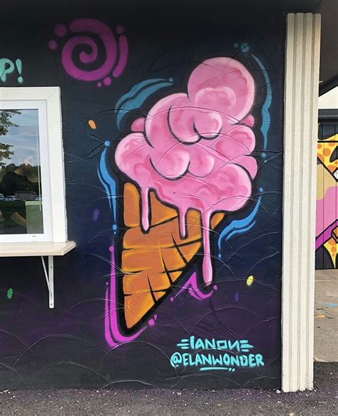 Pin By Kathy Haywood On Ice Cream Mural In 2023 Graffiti Wall Art