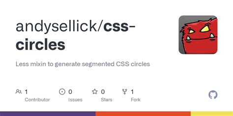 github andysellick css circles less mixin to generate segmented css circles
