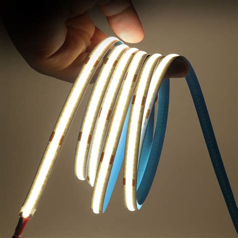 COB LED Strip High Density Flexible FCOB 320 LEDs M Lights Tape Cool
