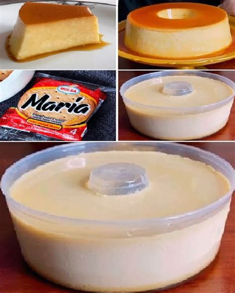 Receta de flan de galletas María sin necesidad de horno