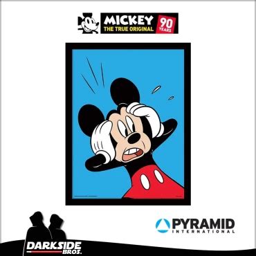 Mickey Mouse Shocked Cuadro 40x30 Darkside Bros