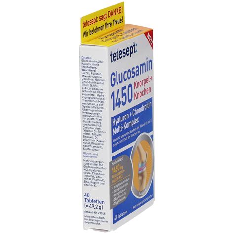 Tetesept Glucosamin 1450 40 St Shop Apotheke