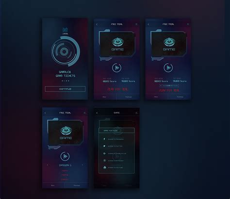 Futuristic App On Behance