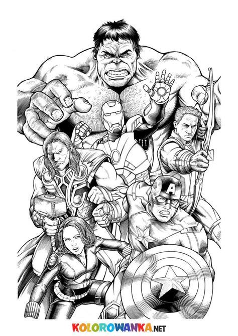 Avengers Kolorowanki Do Druku Kolorowanki Do Druku