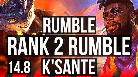 RUMBLE Vs K SANTE TOP Rank 2 Rumble 42k DMG Rank 19 BR