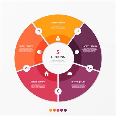 Premium Vector Circle Chart Infographic Template With Options