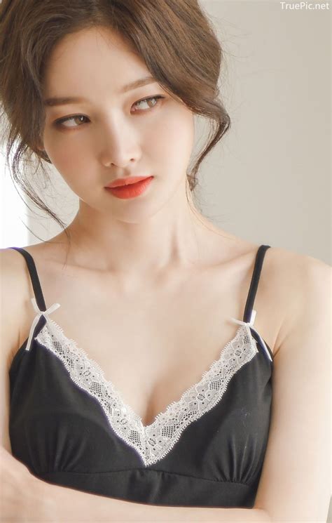 Kim Hee Jeong Black Sleepwear Sets Korean Fashion And Model