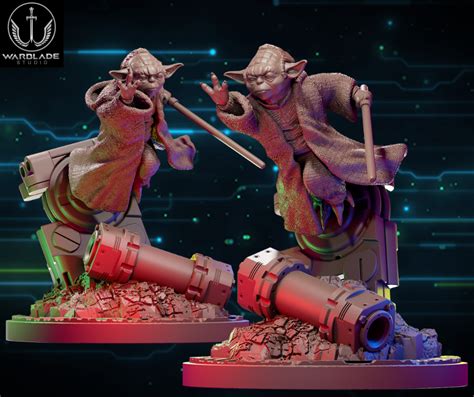 STL File Star Wars Shatterpoint Yoda Presupported Included 3D