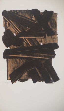 Pierre Soulages Original Prints Lithographs And Etchings On Amorosart