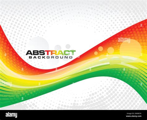 Abstract Rainbow Wave Background Vector Illustration Stock Vector Image
