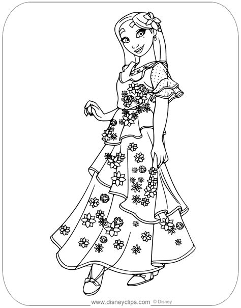 Isabela In 2023 Disney Princess Colors Coloring Pages Princess Coloring