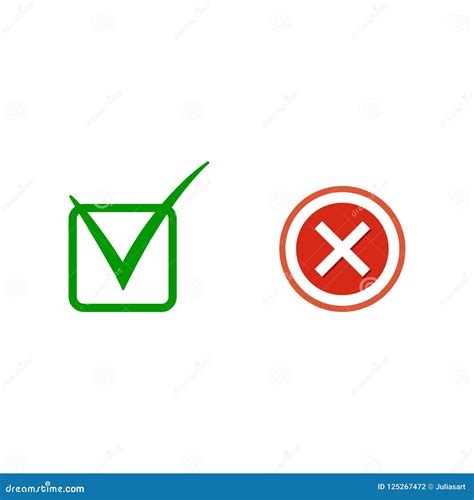 Ilustraci N Del Vector Icono Verde De La Marca De Verificaci N