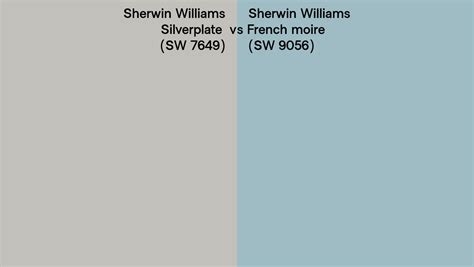 Sherwin Williams Silverplate Vs French Moire Side By Side Comparison