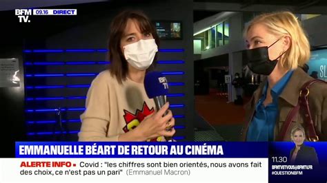 C est super émouvant l actrice Emmanuelle Béart présente ce mercredi