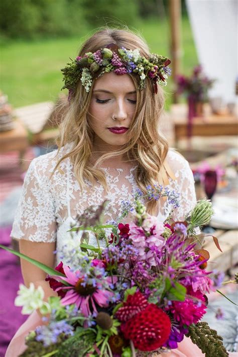 Perfect Autumn Flower Crowns Weddingsonline