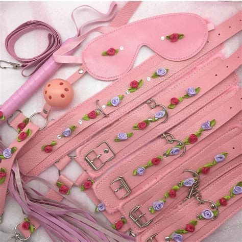 Pink Bondage Collar Etsy