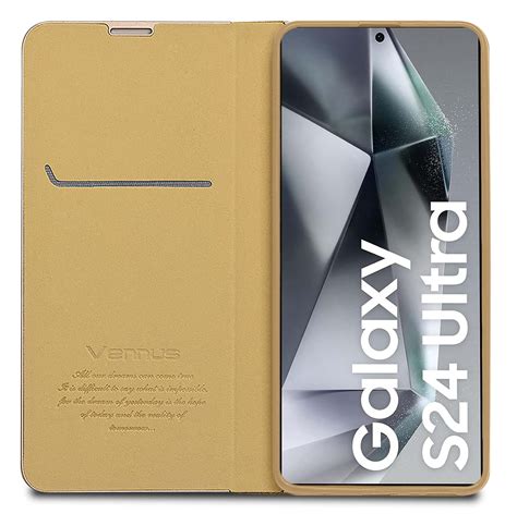 Etui Do Samsung Galaxy S Ultra Eleganckie Zamykane Z Ote Ze Szk Em