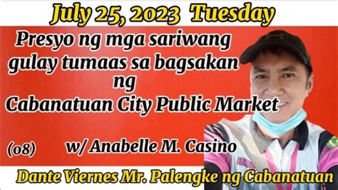 Tumaas Ang Presyo Ng Mga Gulay Sa Bagsakan YouTube