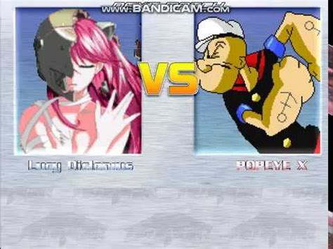 Mugen Popeye Vs Lucy Youtube
