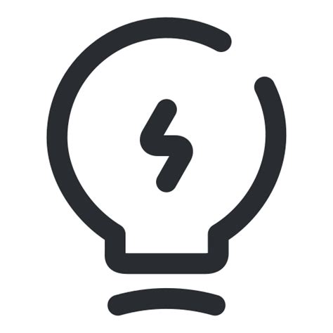 Lamp Charge Icon In Iconsax Vol Broken