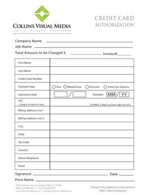 Fillable Online Credit Card Payment Form CVM NEW Fax Email Print