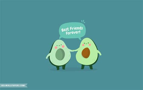 Cute Best Friends Forever Wallpapers Avocado Bff Idea Wallpapers